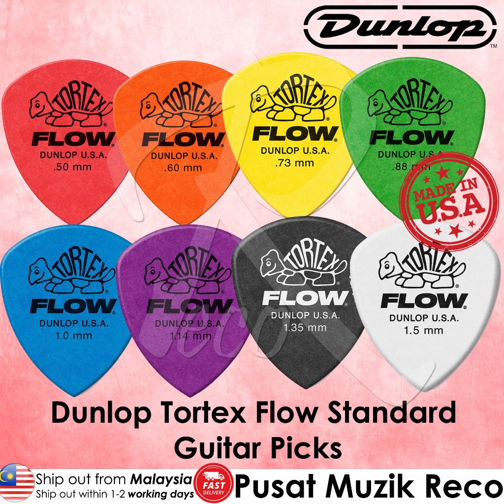 Dunlop 558 Tortex Flow Standard Guitar Pick Pemetik Gitar Kapok Akustik ...