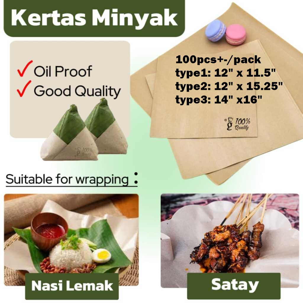 Food Wrapping Paper Hawker Paper/ Rice Wrapping Paper/ Fat Rice/ Kandar ...