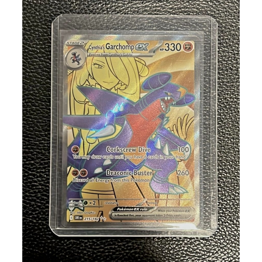 Pokemon Cynthia's Garchomp ex (FA)- 215/182 [SV:Destined Rivals ...