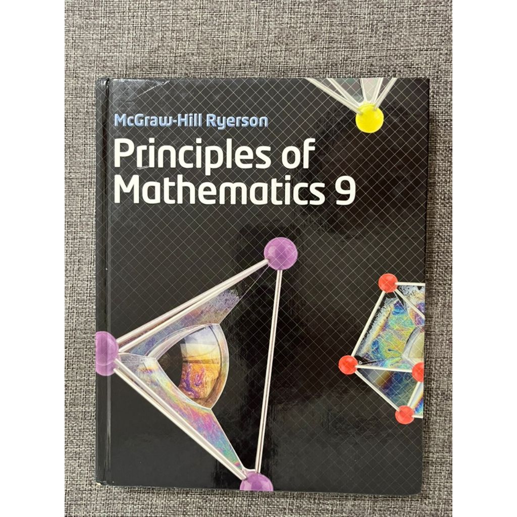 Principles of Mathematics 9 Pre-loved Textbook Grade 9 Math Ontario ...