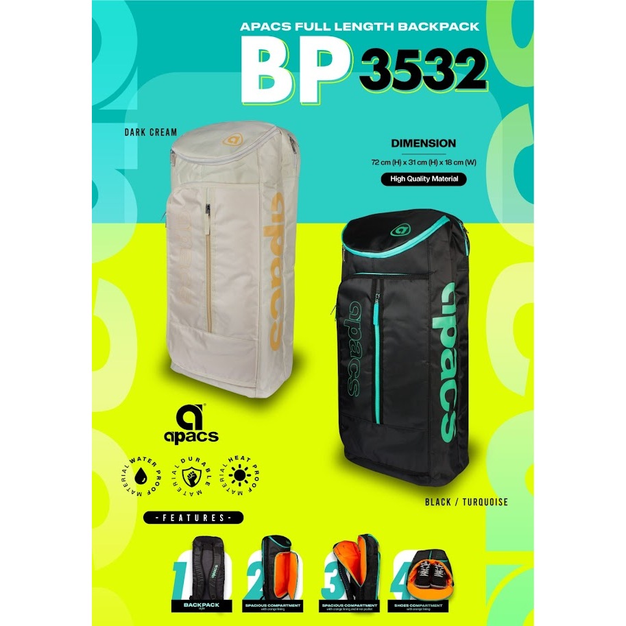 APACS FULL LENGTH BACKPACK BP3532 | Shopee Philippines