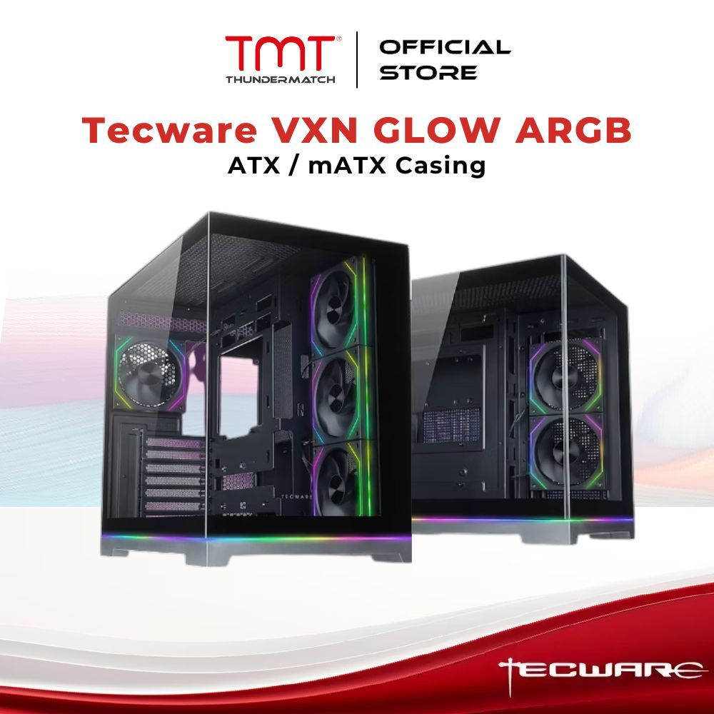 Tecware VXN GLOW ARGB ATX / GLOW M ARGB mATX Casing | Shopee Philippines