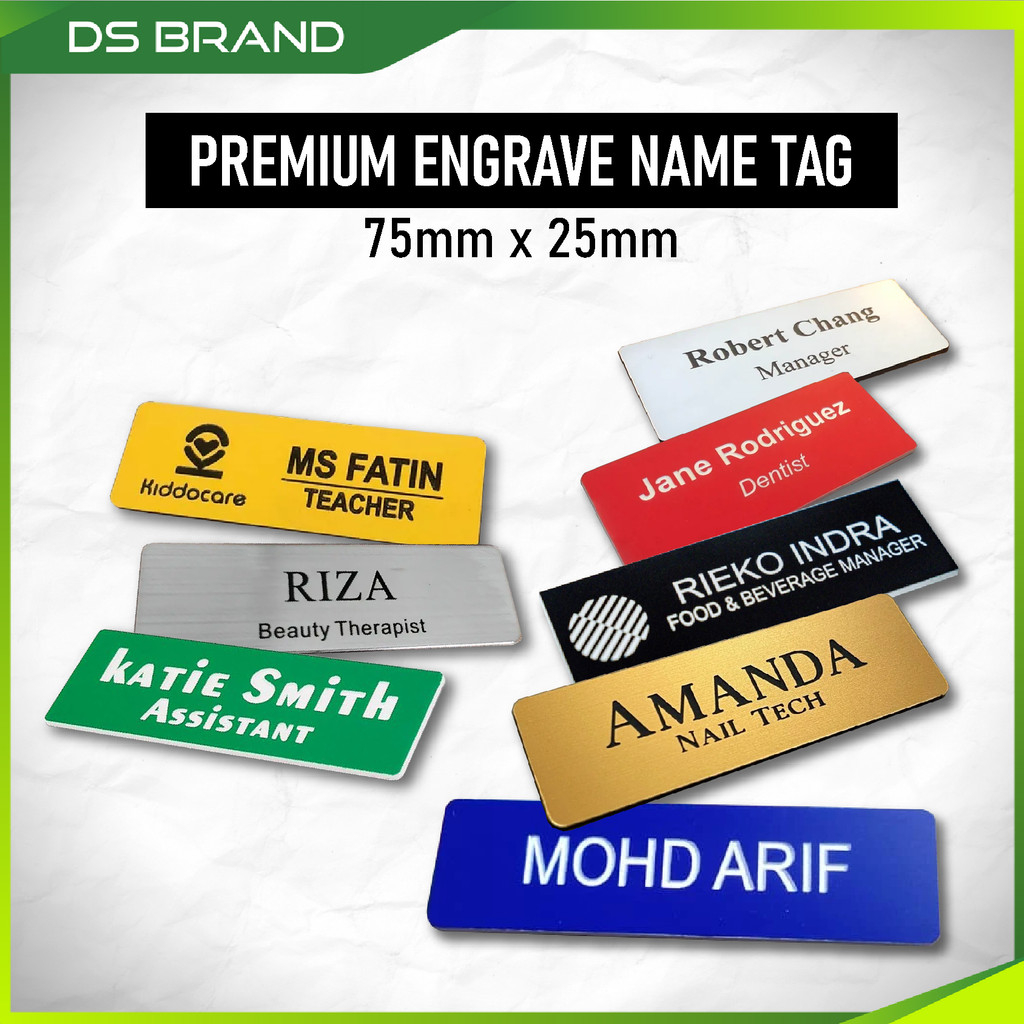 Engraving Pin Name Badges / School & Teacher Name Badges / Magnet Name ...