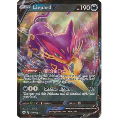 Pokémon TCG - Liepard V - 104/198 - Ultra | Shopee Philippines