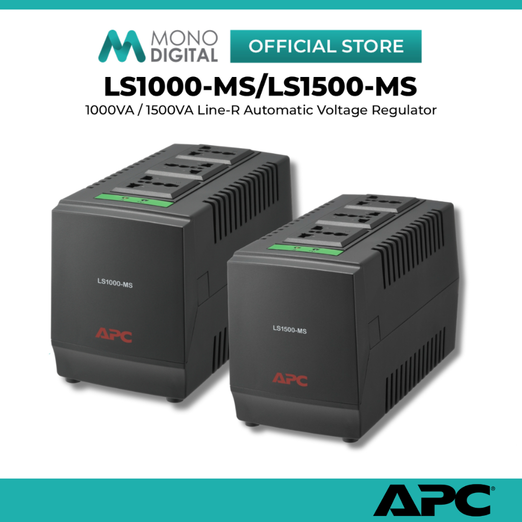 APC AVR LS1000-MS 1000VA 230V / LS1500-MS 1500VA 240V AUTOMATIC VOLTAGE ...