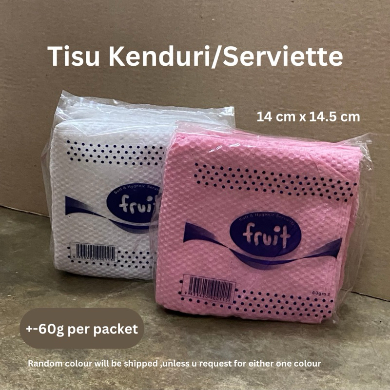 Tisu Kenduri Economy Tissue Paper Napkins Tisu Muka Restoran Kenduri ...