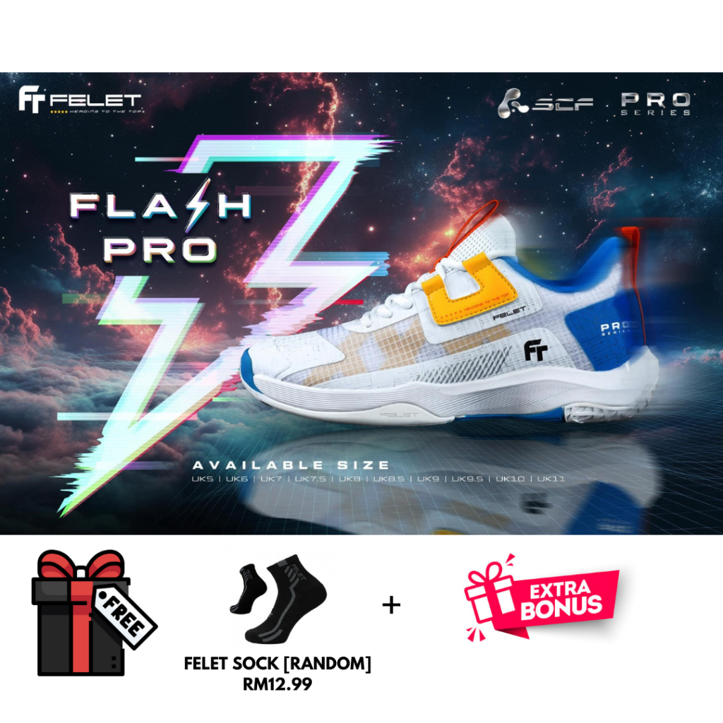 Felet Flash Pro Unisex Badminton Shoes Kasut Badminton | Shopee Philippines