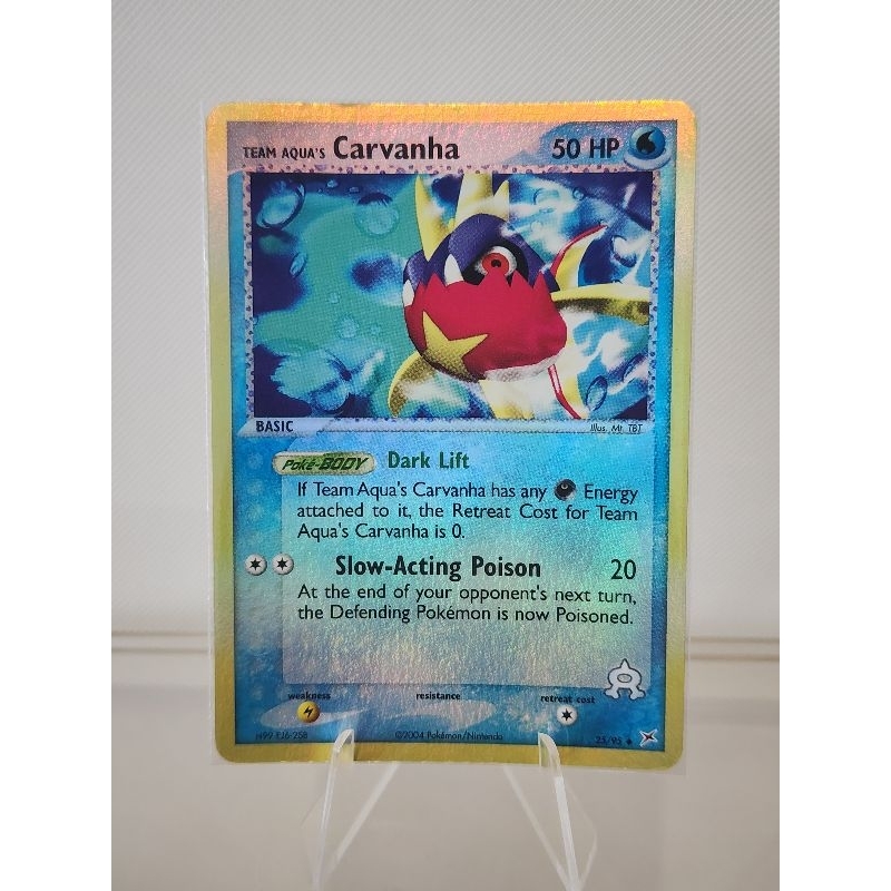 2004 Team Aqua's Carvanha Card (Reverse Holo) | Shopee Philippines