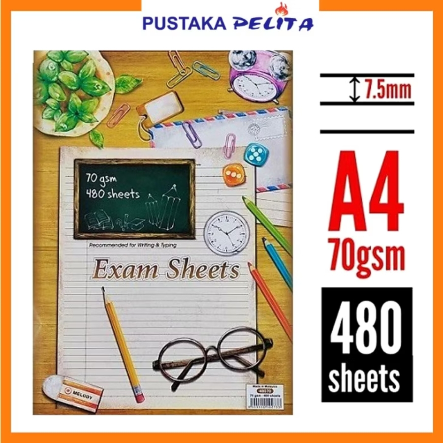 A4 Foolscap Paper 70GSM 480 sheets/ Kajang Paper 480 pieces | Shopee ...