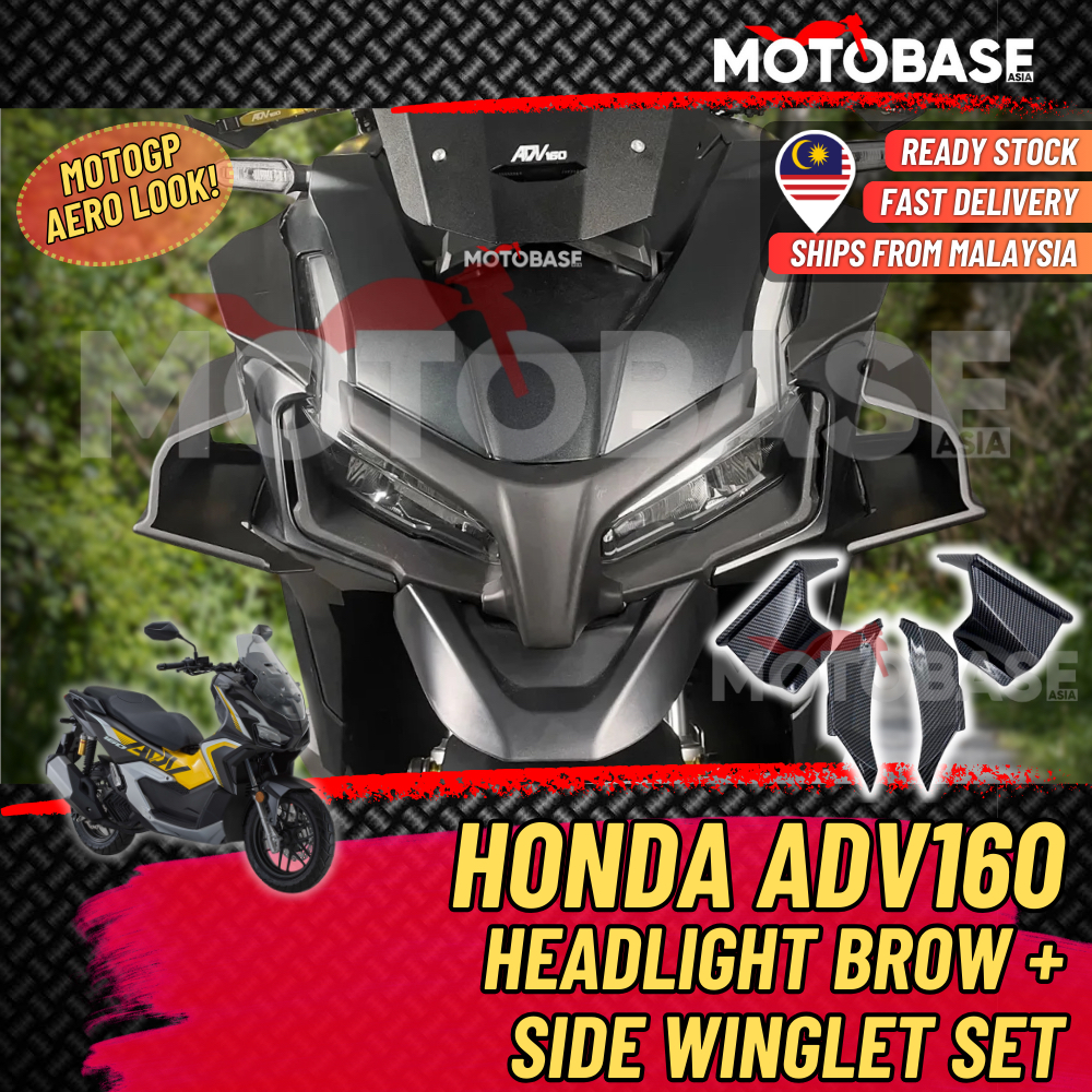 Honda ADV160 Aero Winglet Set with Eyebrow Carbon Fiber ADV 160 ...