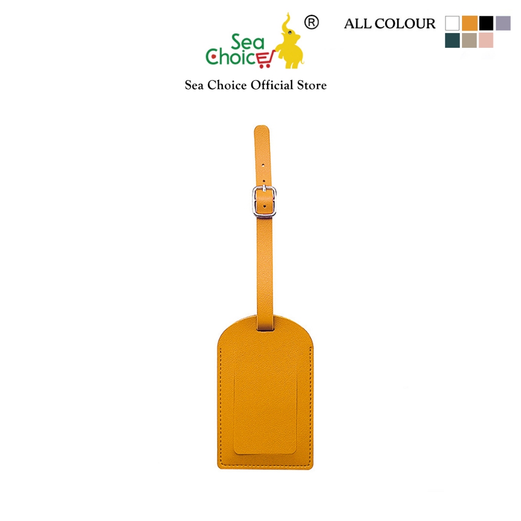 SEA CHOICE SC195 PU Leather Security Travel Luggage Tags ID Labels ...