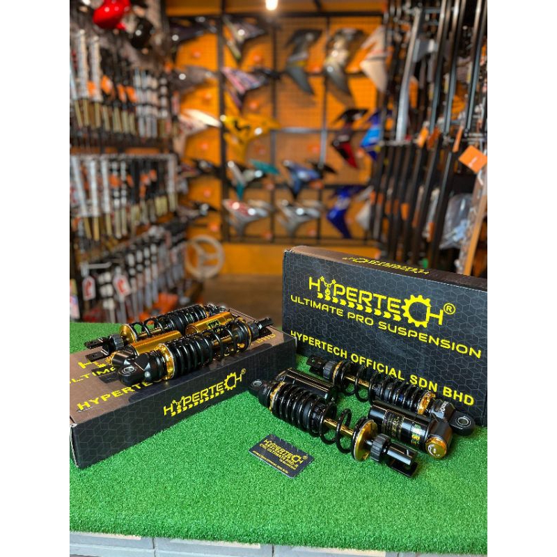 HYPERTECH ULTIMATE PRO SUSPENSION ABSORBER 285MM ALL BLACK / BLACK GOLD ...