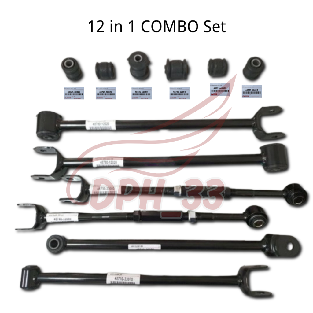 [12 IN 1 SET] OEM Rear Suspension Arm with Kunckle Bush - Toyota Camry ...