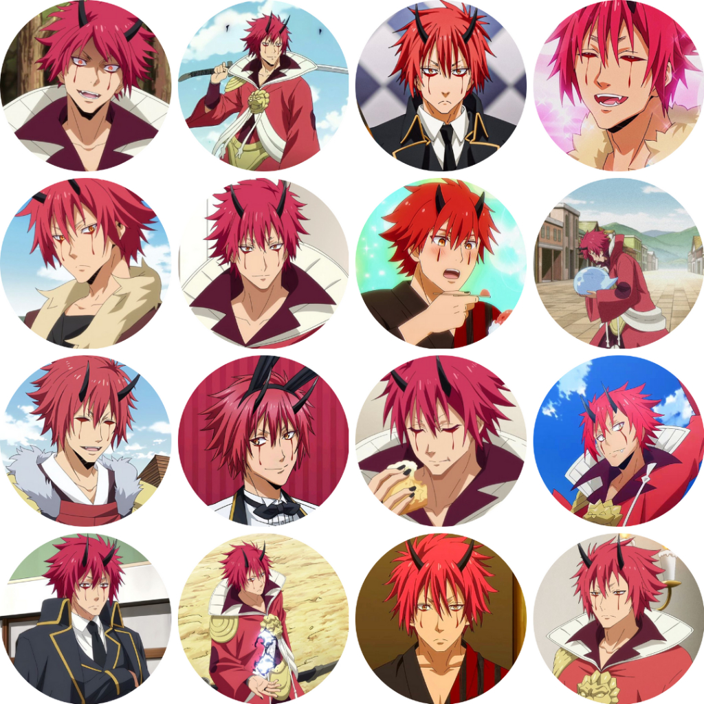 That Time I Got Reincarnated as a Slime Benimaru Button Badge 58mm ...