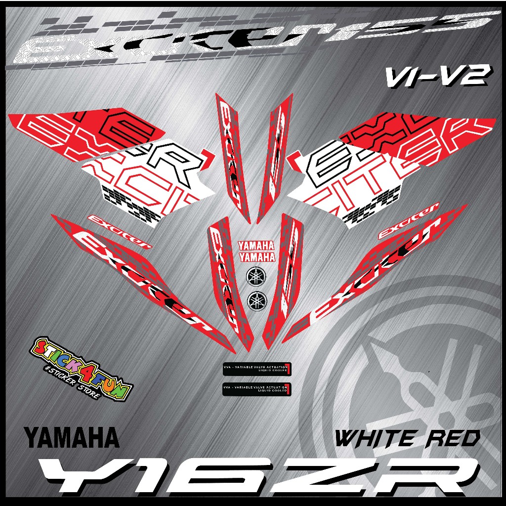 STRIPE MOTOR YAMAHA Y16/Y16ZR V1-V2 AEROX EXCITER CUSTOM STRIPE BODY ...