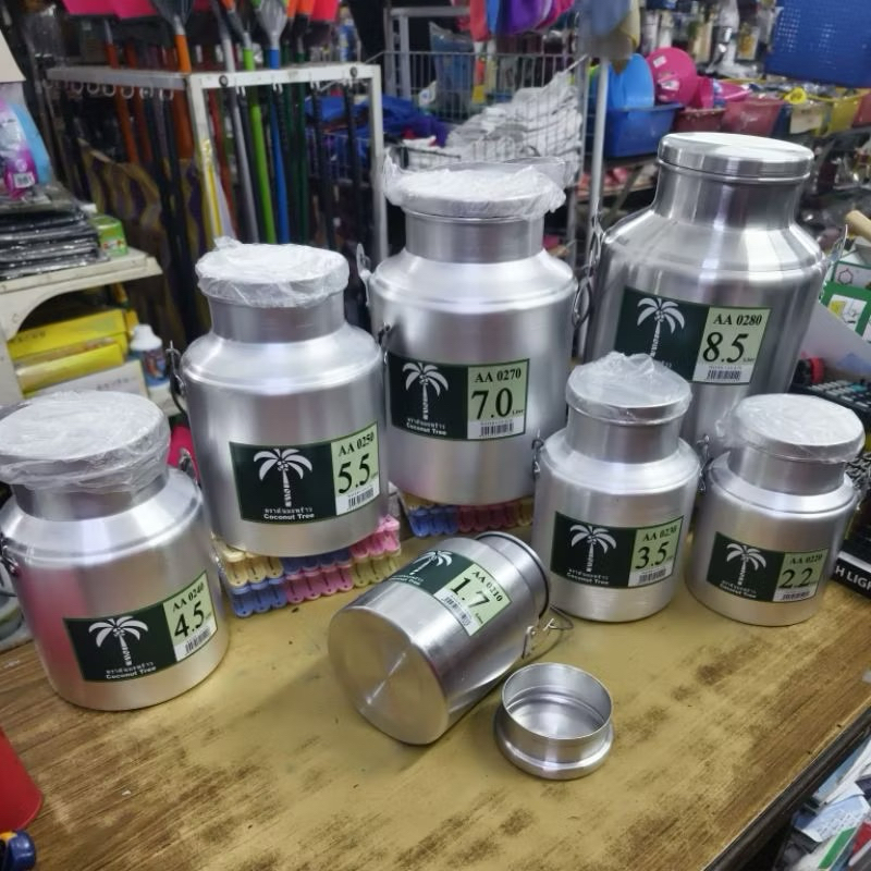 coconut Tree Aluminium Water Can Water Container Water Bottle / Bekas ...