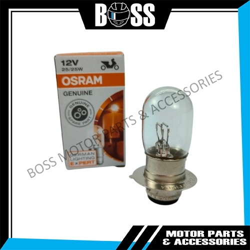 [OSRAM] T19 Head Lamp Bulb Mentol Lampu Depan LC135 V1/Y100/Y110/Y125Z/EX5/DREAM/WAVE125 (Long ...