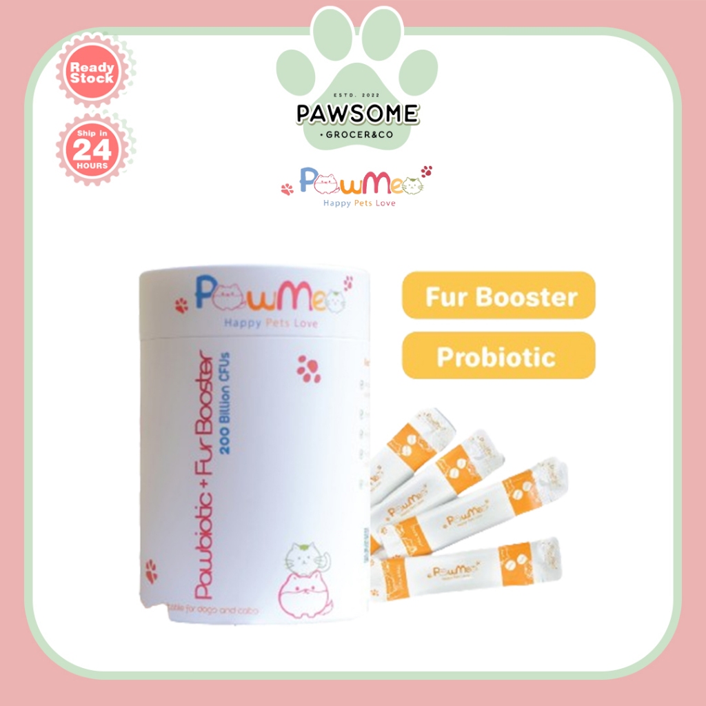 PAWMEO Probiotic + Fur Booster (2 in 1) Trial Sachets For Dogs & Cats ...