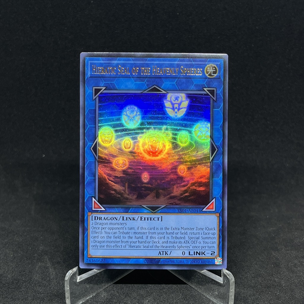 YUGIOH - Hieratic Seal of the Heavenly Spheres - UR / SR ( ES01-AE044 / LVP1-JP031 / SLF1-JP094 ...