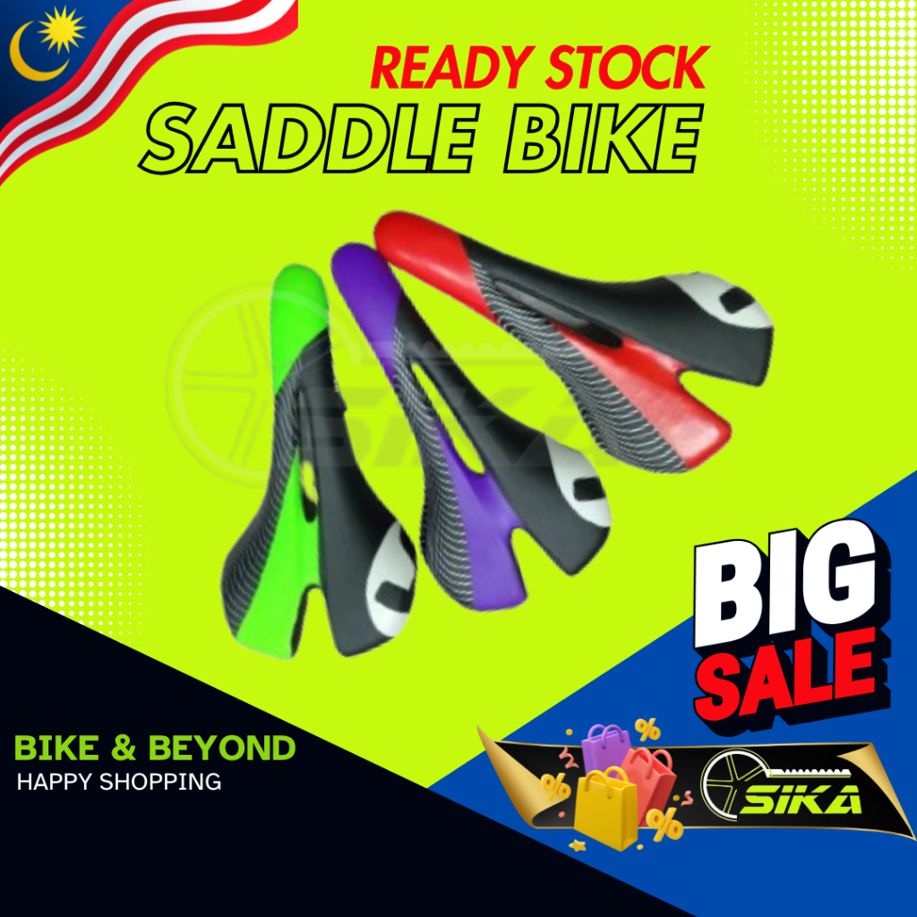 SIKA PL104 Seat Bicycle MTB Comfort Saddle Fixie Road Bike Pelana ...