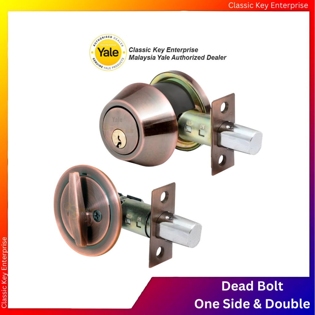Yale Deadbolt Lock Model V8101 / V8121 (One Side / Double Cylinder ...