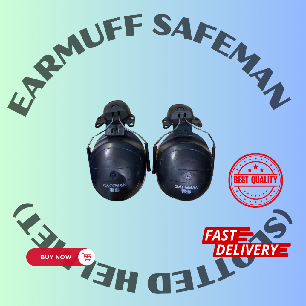 EARMUFF SAFEMAN (SLOTTED HELMET) | Shopee Philippines