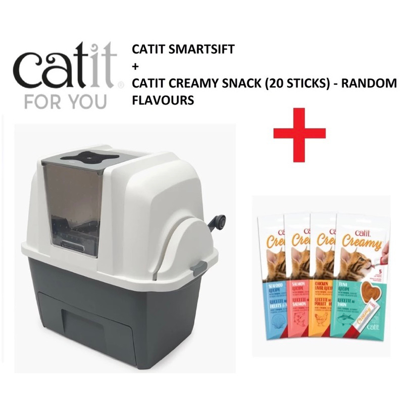 Catit Smartsift Sifting Cat Pan Packages Toilet Kucing Semi Auto dengan ...