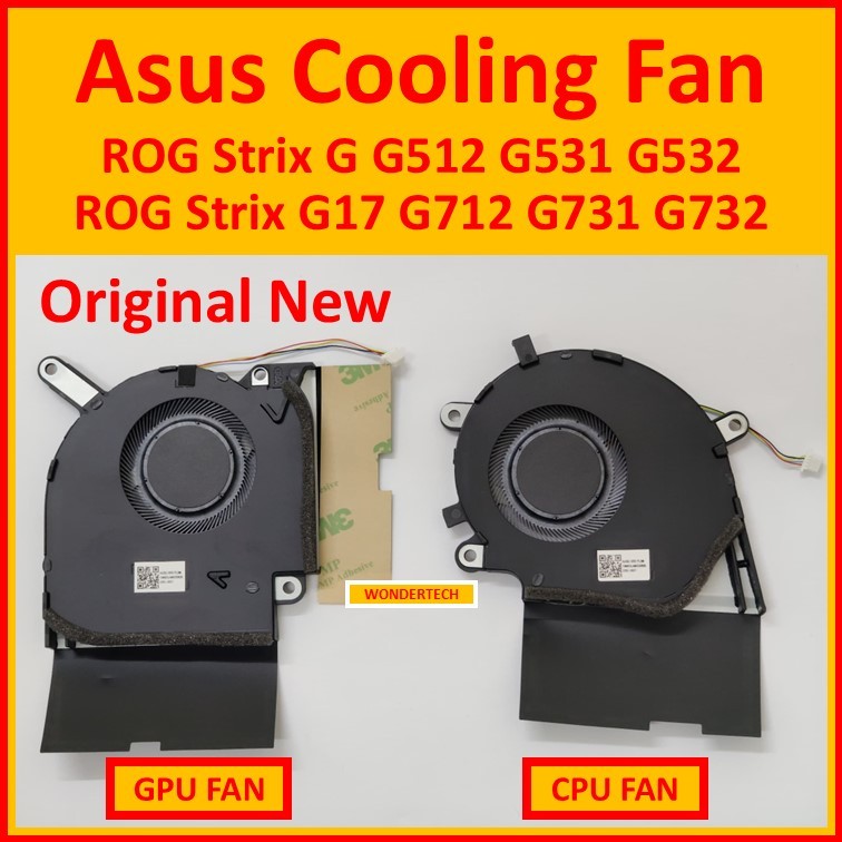 Asus ROG Strix G G512 G531 G532 G17 G712 G731 G732 CPU GPU Cooling Fan ...