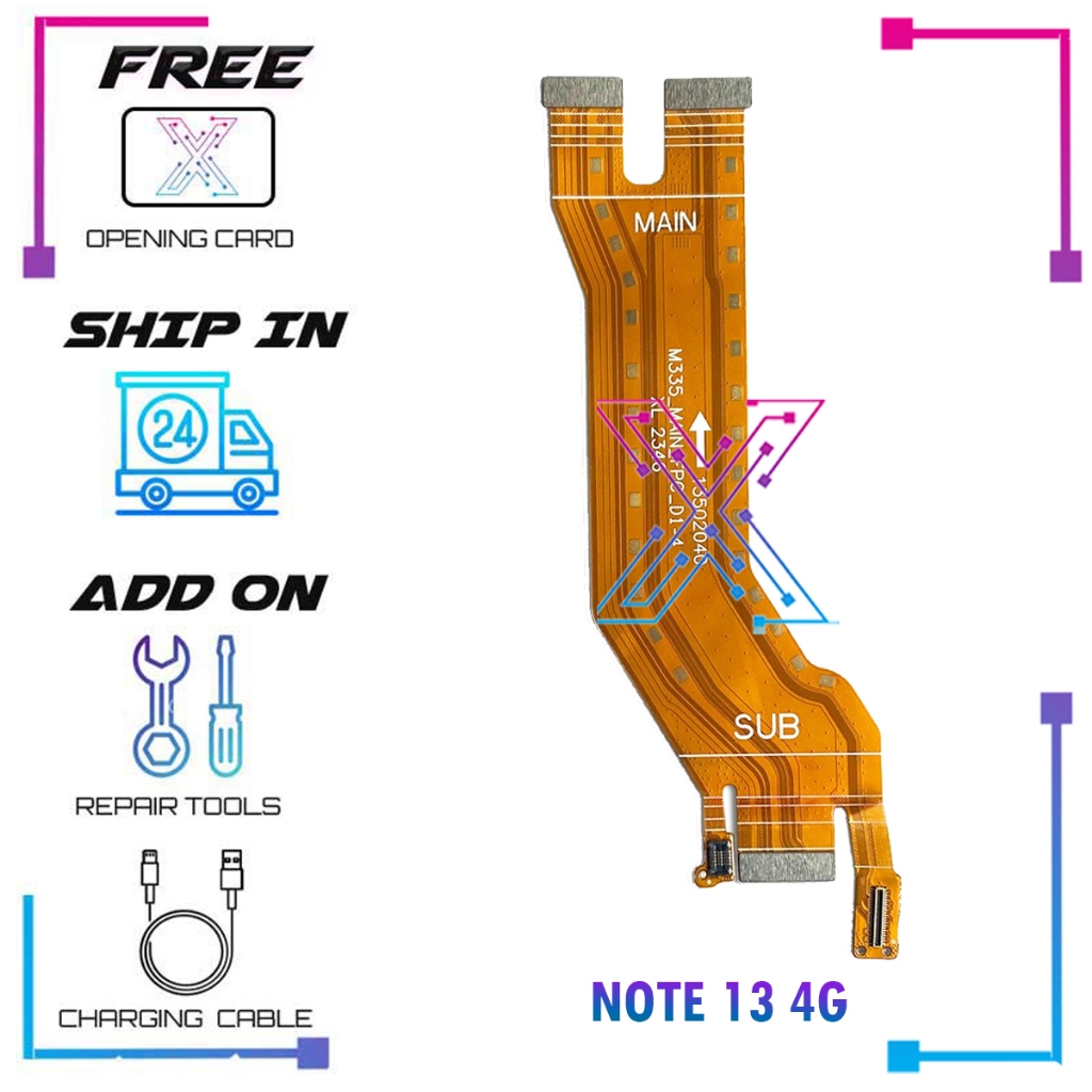 MAIN BOARD TO CHARGING BOARD RIBBON For REDMI NOTE 13 4G | Shopee ...