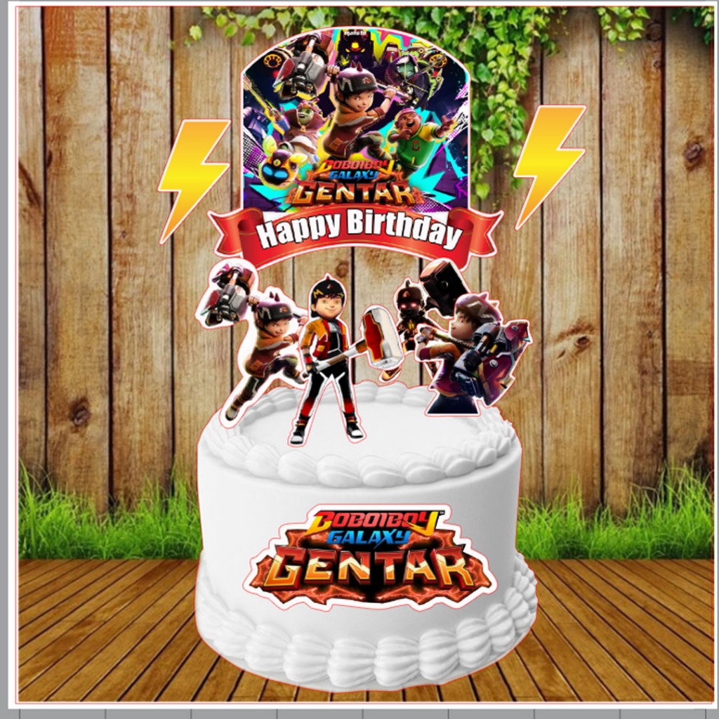 Boboiboy Gentar Cake Topper 030 | Shopee Philippines