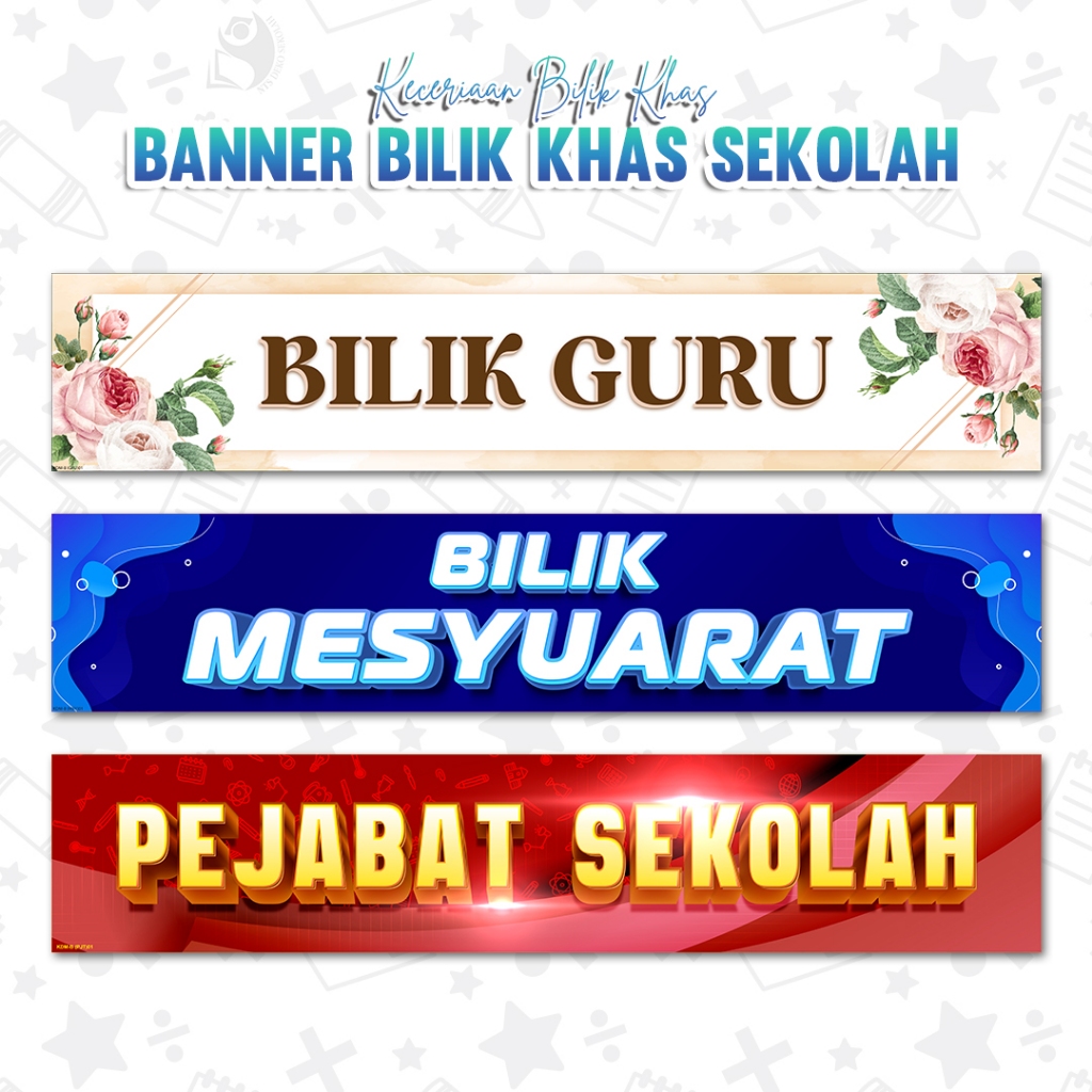 1 DAY SHIP BANNER BEAM NAME OF TEACHER ROOM / EGYPTIAN BILIK / SCHOOL ...