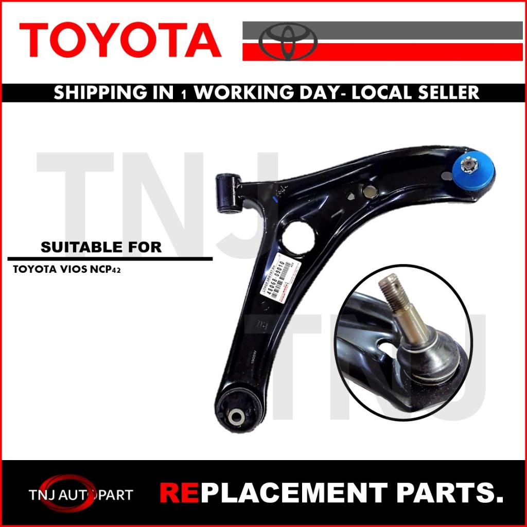 FRONT LOWER ARM ( RIGHT SIDE ) TOYOTA VIOS NCP42 ( 48068-09010 ) ( 48068-09060 ) | Shopee ...