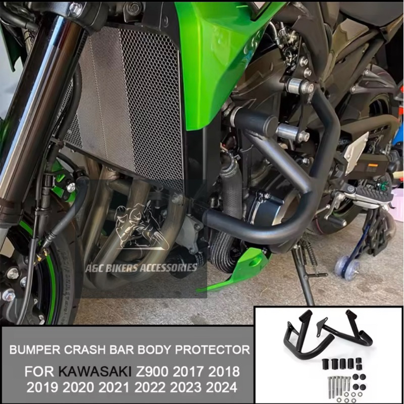 EMS Crash Bar Body Protector Guard Kawasaki Modenas Z900 (2020-2024yrs ...