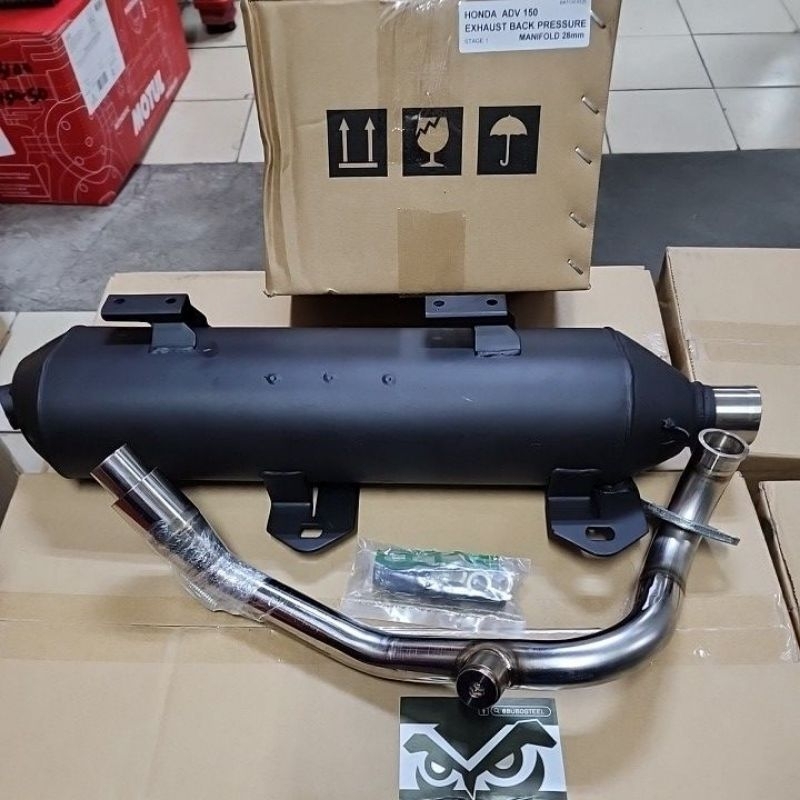 EXHAUST HONDA ADV 150/ADV160 BACK PRESSURE CJ IPOH BUBOSTEEL NANIFOLD ...