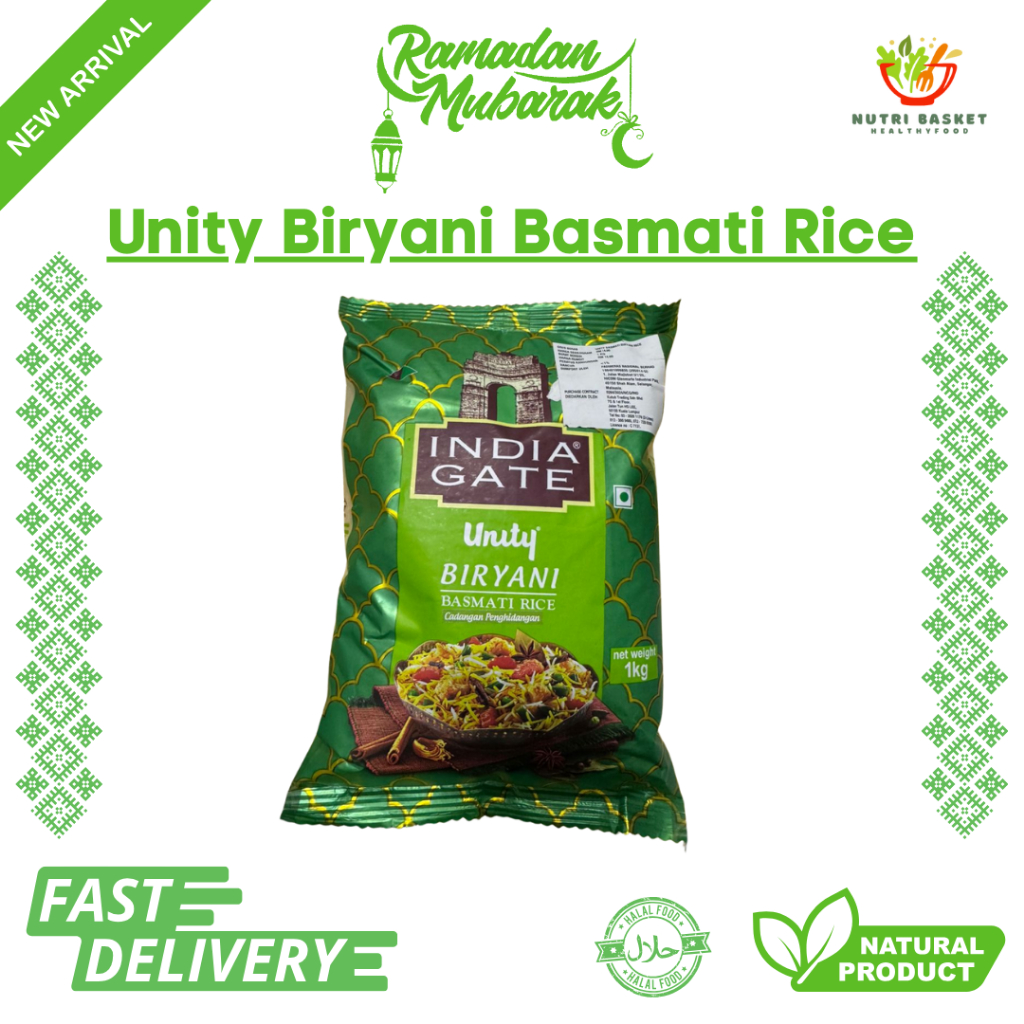 Premium India Gate Unity Biryani Basmati Rice - 1kg-5kg | Shopee ...