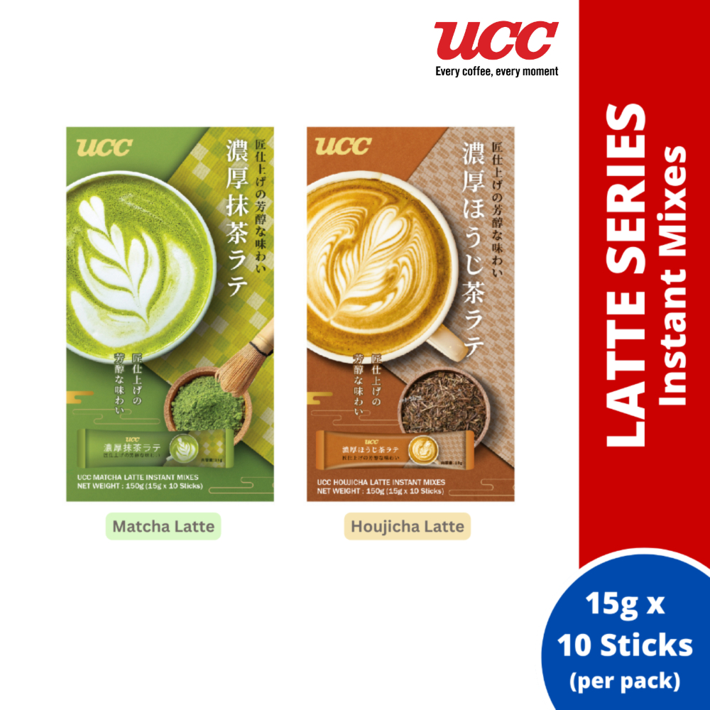 UCC The Latte Series Instant Mixes (10 Sticks x 15g) [ Matcha Latte Hojicha Latte ] | Shopee ...