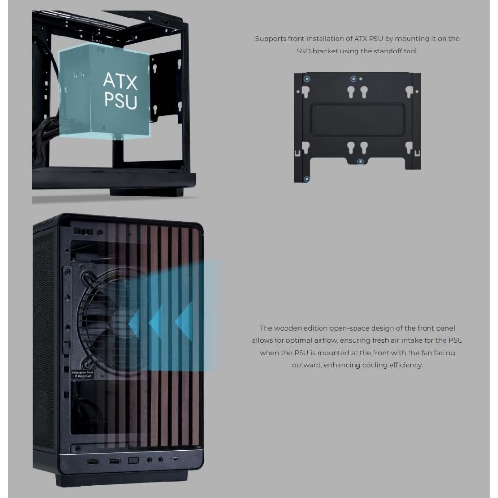 LIAN LI A3-MATX ACCESSORIES A3-1X/1W A3-2X/2W LEFT SIDE TEMPERED GLASS ...