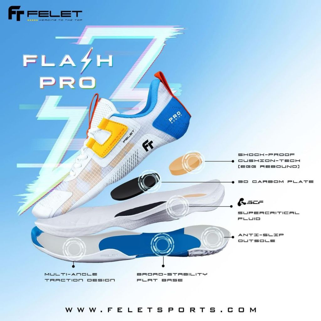 FELET FLASH PRO BADMINTON SHOES (BRAND NEW) | Shopee Philippines