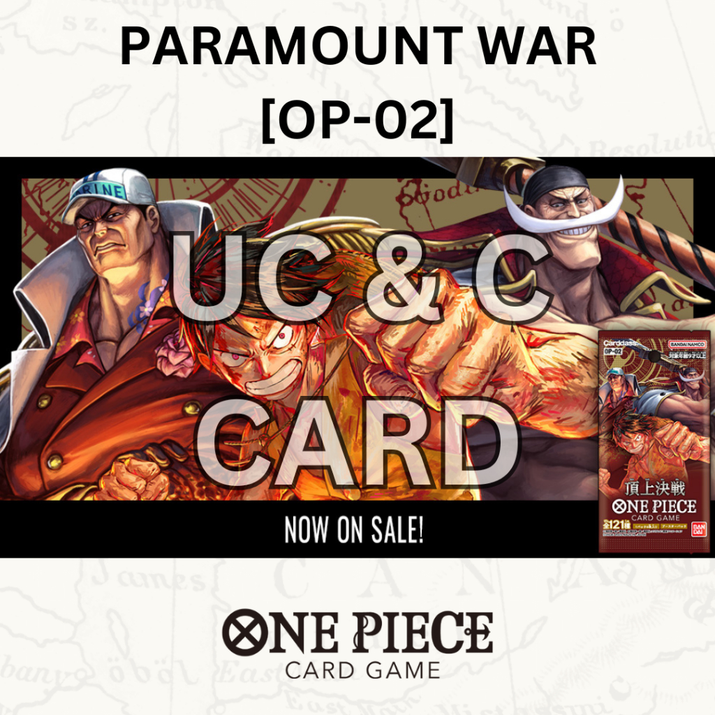 OP02 C & UC All Color One Piece Card Game Japanese Bandai | Shopee Philippines
