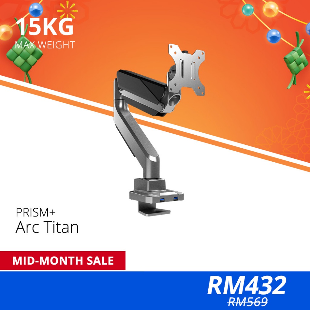 PRISM+ Arc Titan Monitor VESA Monitor Arm | Shopee Philippines