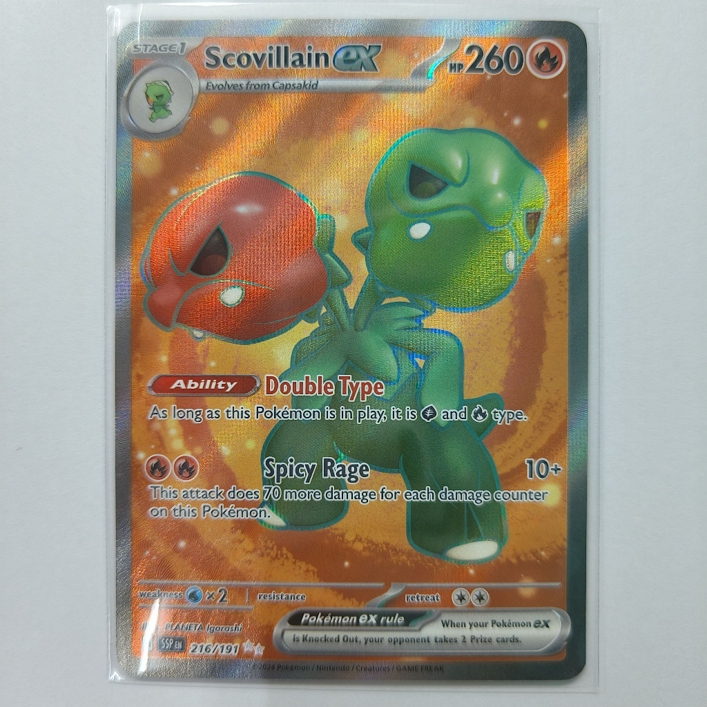 Pokemon Scarlet & Violet: Surging Sparks Singles / Scovillain ex - 216/ ...