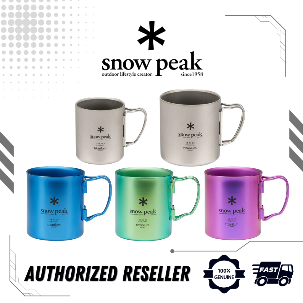 Snow Peak Ti-Double Mug ( 300ml / 400ml) | Shopee Philippines