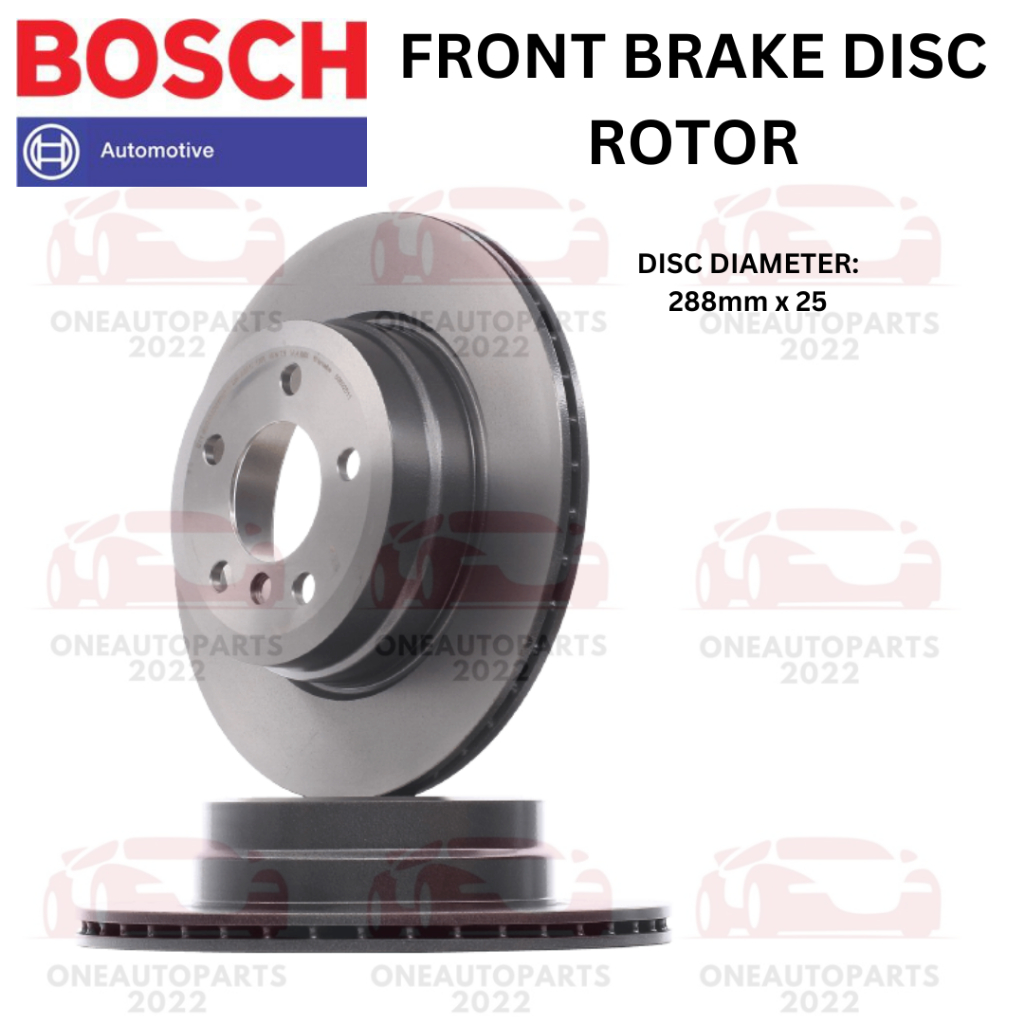 BOSCH FRONT BRAKE DISC ROTOR MERCEDES BENZ W203 W210 CLK W208 W209 SLK ...