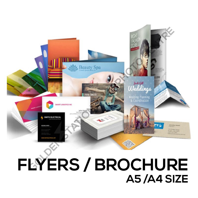 Flyers / Brochure Color Printing (Glossy Paper) 500PCS | Shopee Philippines