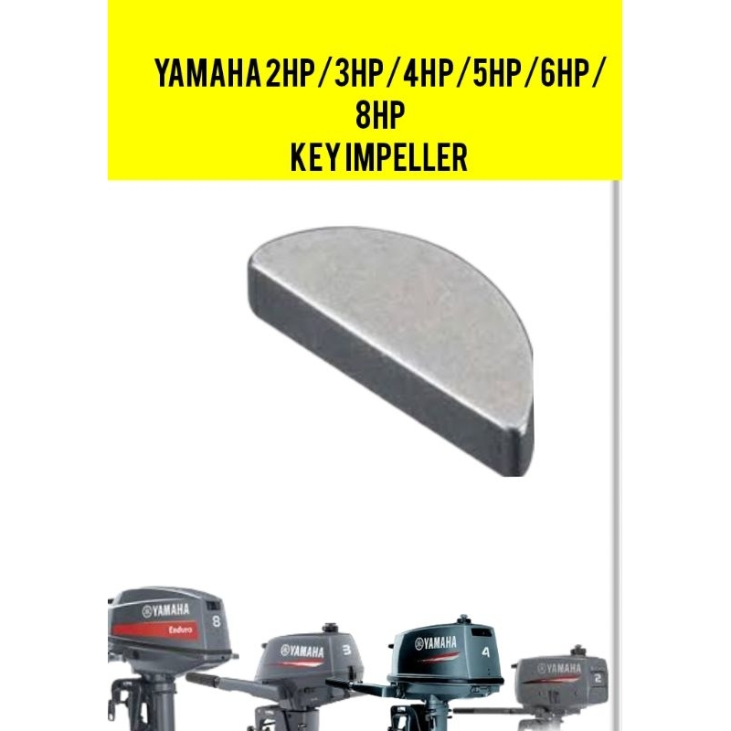 YAMAHA OBM 2HP-8HP Key Flywheel 90280-04M06 2 stroke outboard engine ...