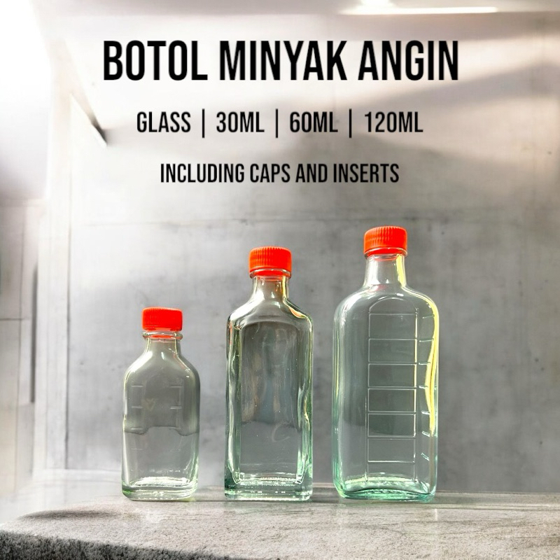 Botol Minyak Angin, Botol Ubat Traditional, Botol Minyak - Glass ...