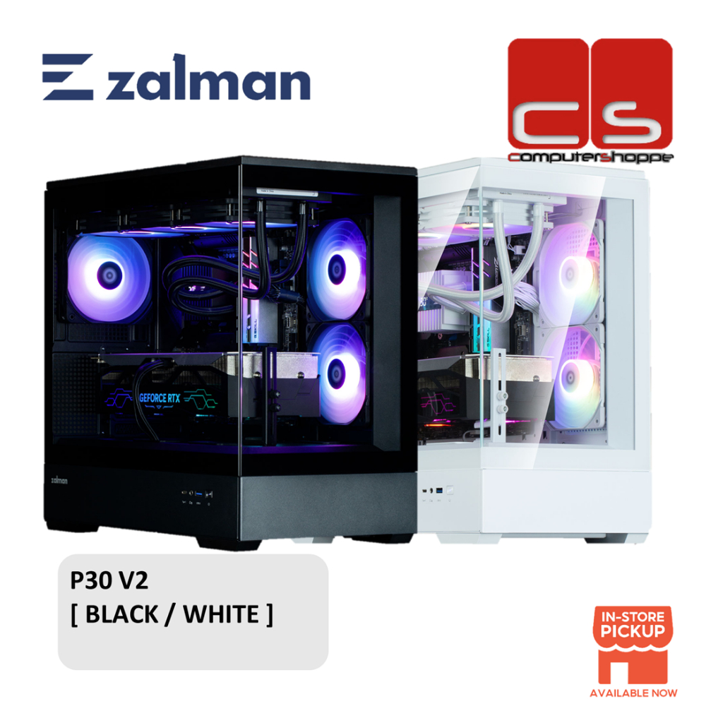 Zalman P30 V2 [ BLACK / WHITE] Micro-ATX Mini-Tower | Shopee Philippines