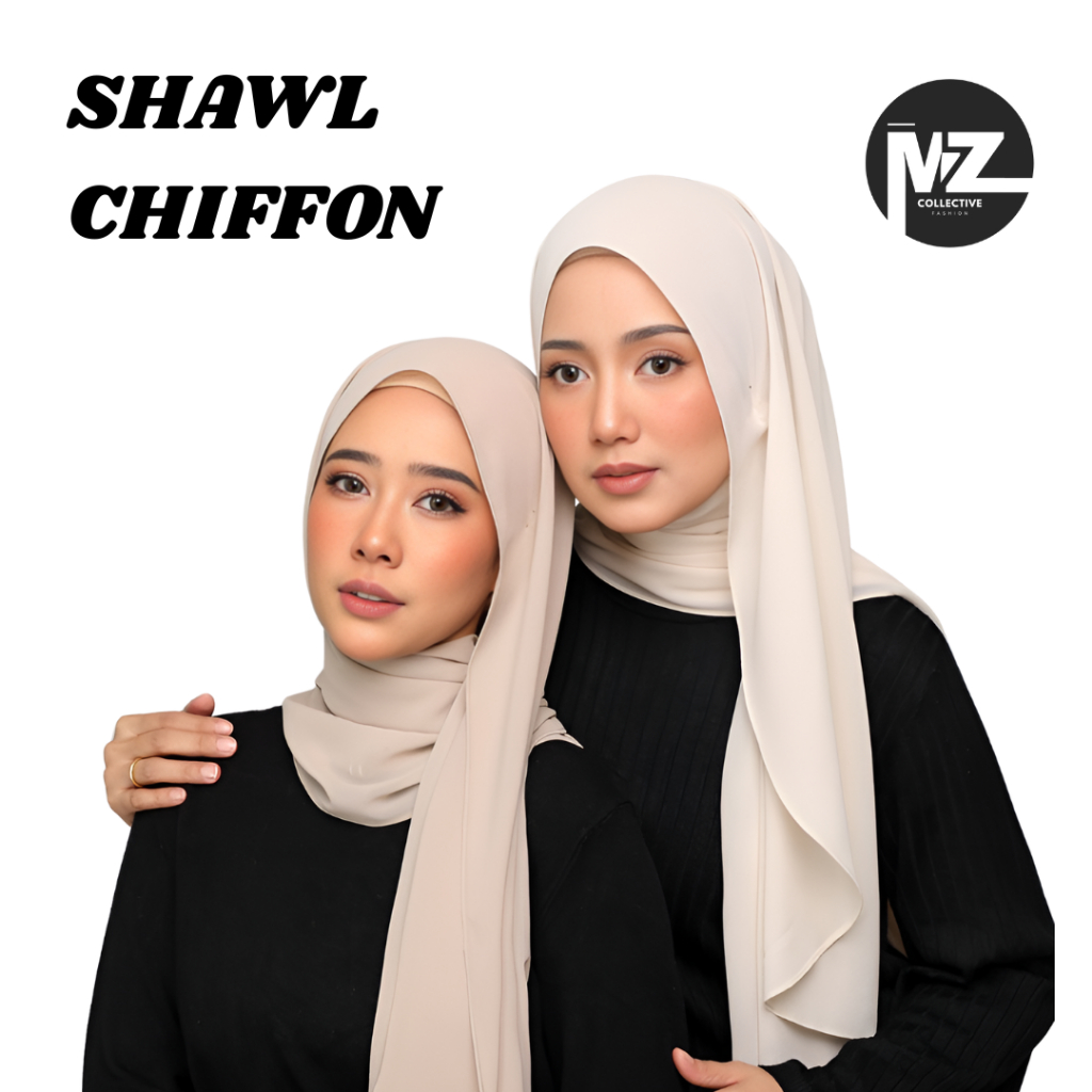 Shawl CHIFFON KEKNIS 1.8m / Shawlkeknis / Tudung Shawl Keknis for Women ...