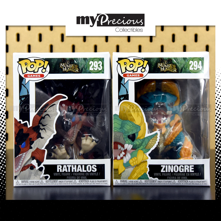Funko Pop Games Monster Hunter 293 Rathalos 294 Zinogre Vaulted Pop ...