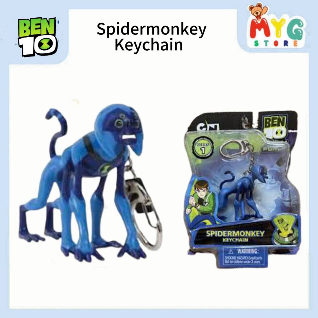 Spidermonkey Keychain 1596 015967 Ben 10 Omniverse Figure Cartoon ...
